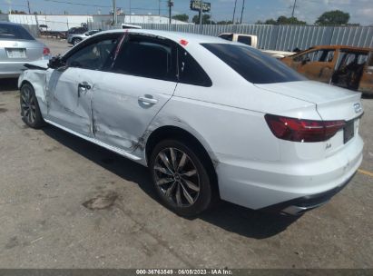 Audi A4 2022 White Black Rims