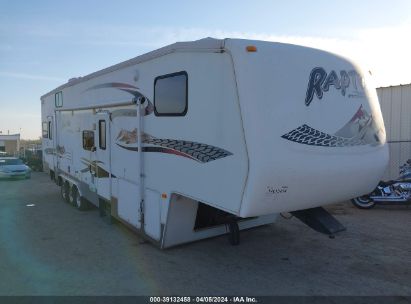 VIN: 4YDF3613X7R800353 | KEYSTONE RV RAPTOR TOY HAULER SE 2007 car ...