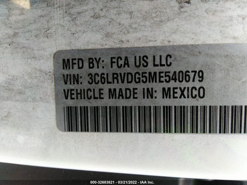2021 RAM PROMASTER | VIN: 3C6LRVDG5ME540679 | America Motors