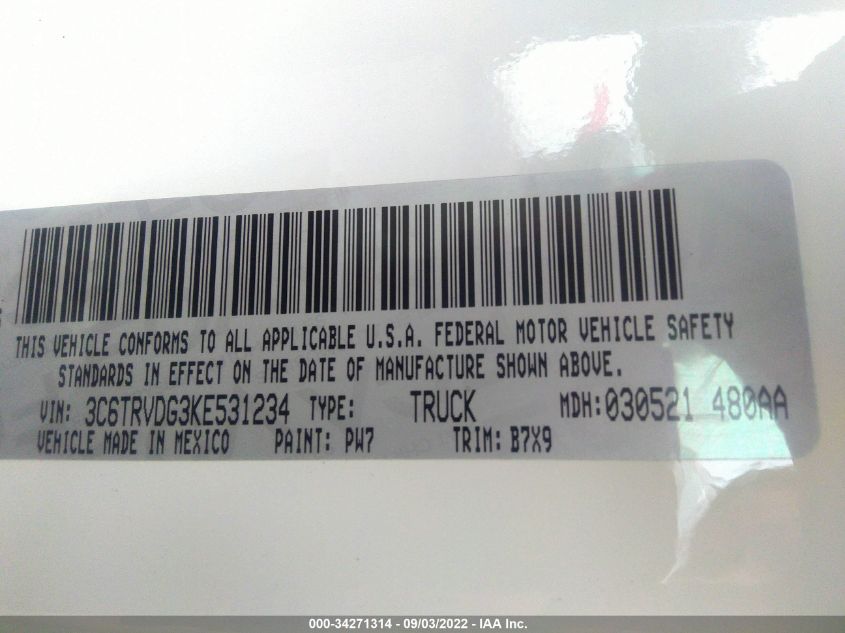 2019 RAM PROMASTER | VIN: 3C6TRVDG3KE531234 | America Motors