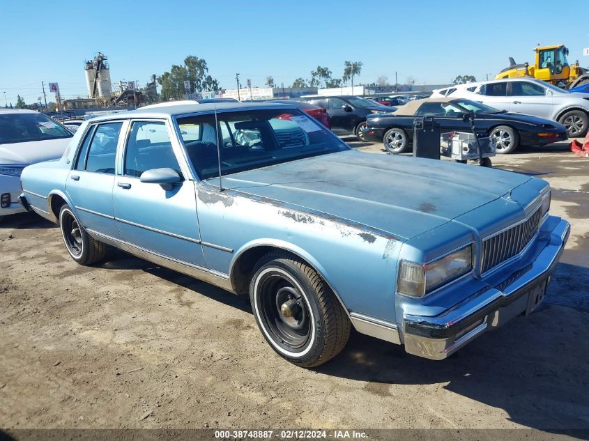 VIN: 1G1BN51E6KR149134 | CHEVROLET CAPRICE 1989 car history - Stat.vin