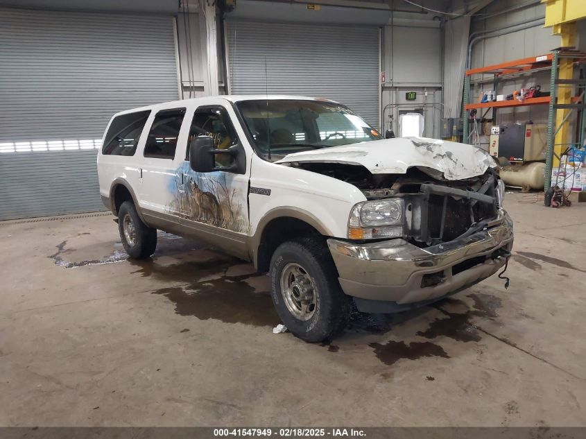 2000 FORD EXCURSION LIMITED | 1FMSU43F8YED45694