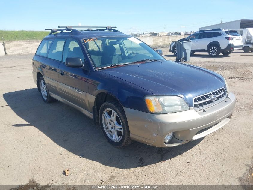 2004 SUBARU OUTBACK WAGON | 4S3BH675246607087