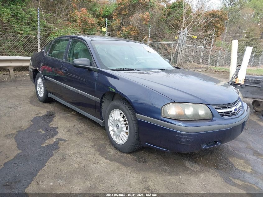 2001 CHEVROLET IMPALA SEDAN | 2G1WF55K719377229