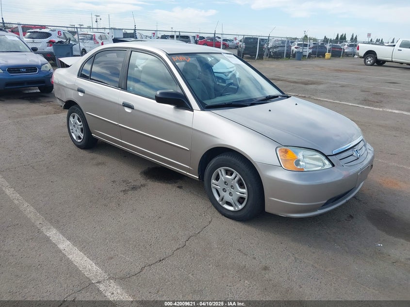 2001 HONDA CIVIC SEDAN | 2HGES16511H554168