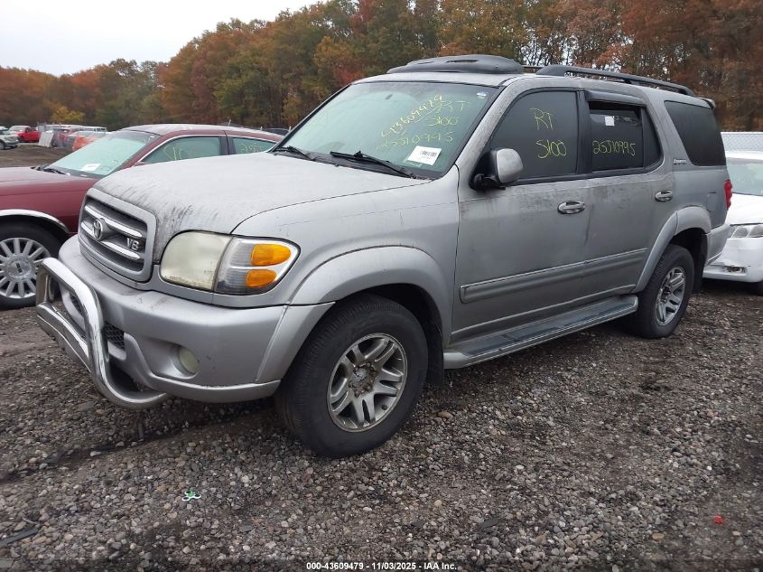 Buy Toyota Sequoia 2003 5TDBT48A33S177261 from USA Auctions