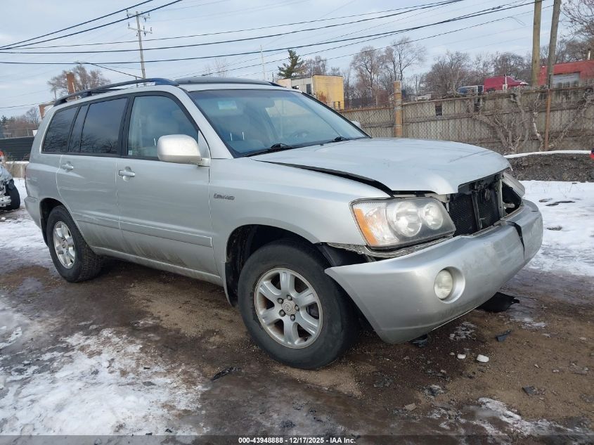 2003 TOYOTA HIGHLANDER SPORT UTILITY VEHICLE | JTEGF21A030096390