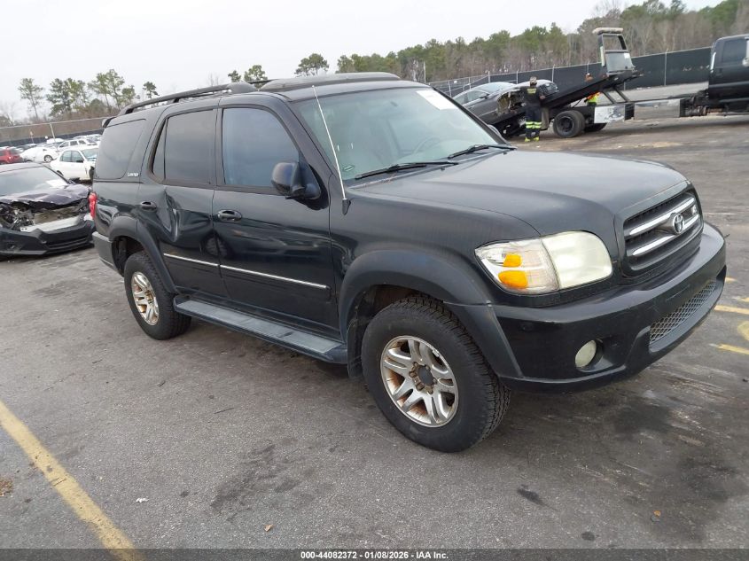Buy Toyota Sequoia 2003 5TDBT48A93S141672 from USA Auctions