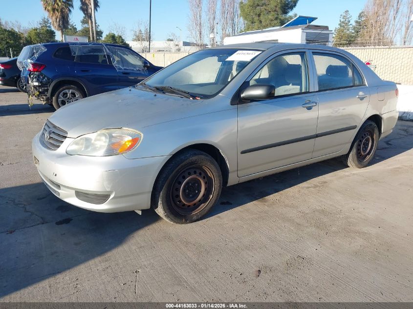 Buy Toyota Corolla 2003 JTDBR32E630030939 from USA Auctions